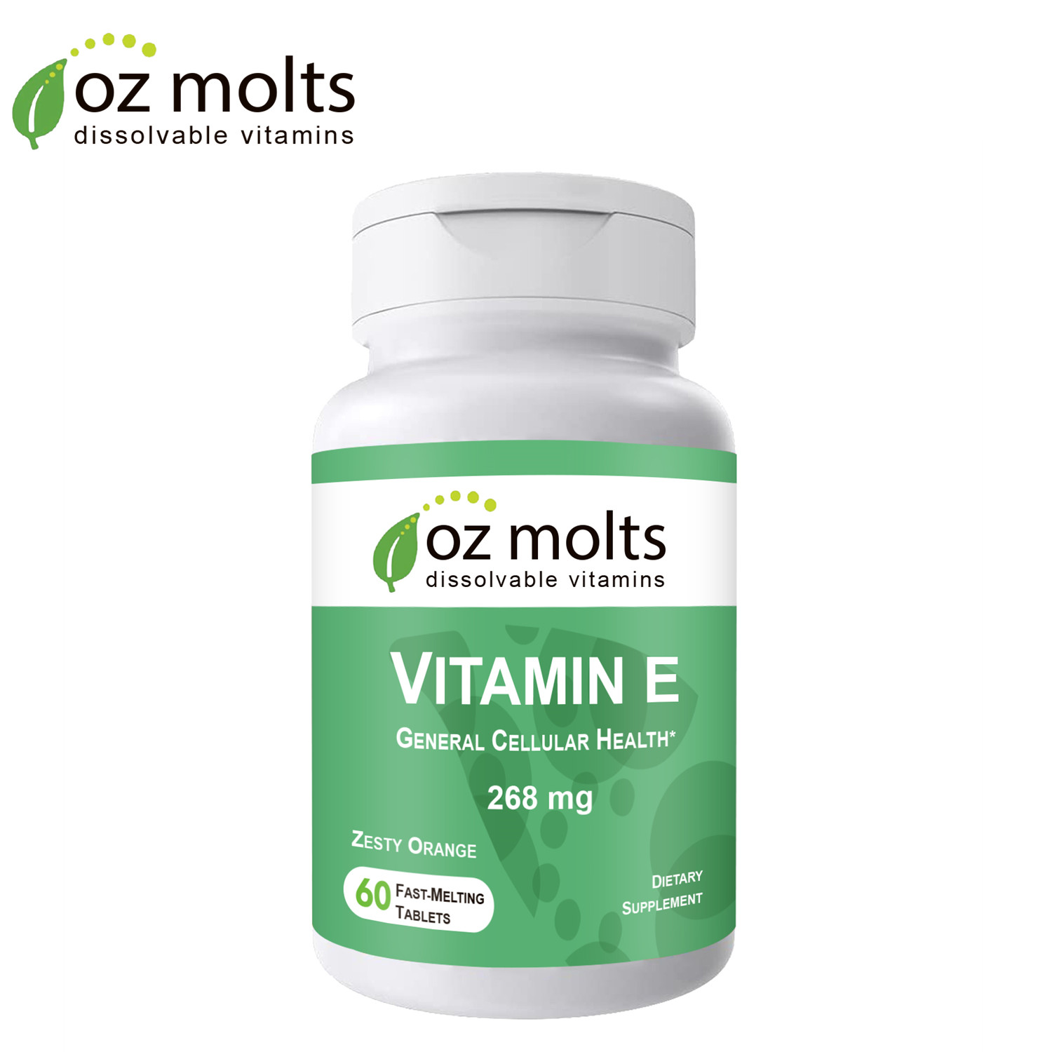 Ozmolts Vitamins E Chewables for Eye Health Immune System Support ...