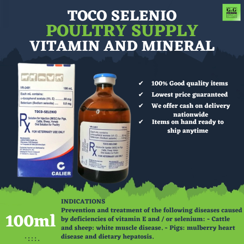 [G&G] TOCO - SELENIO / 100ML / POULTRY SUPPLY / VITAMIN AND MINERAL ...