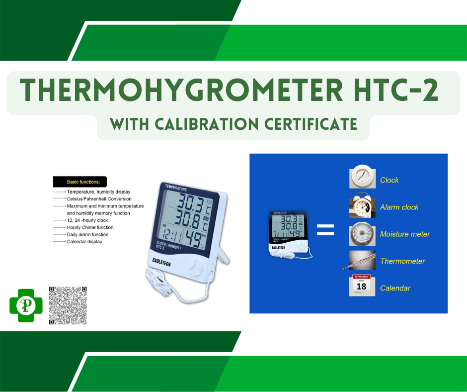 Thermometer Hygrometer HTC-2 with CALIBRATION CERTIFICATE | Lazada PH