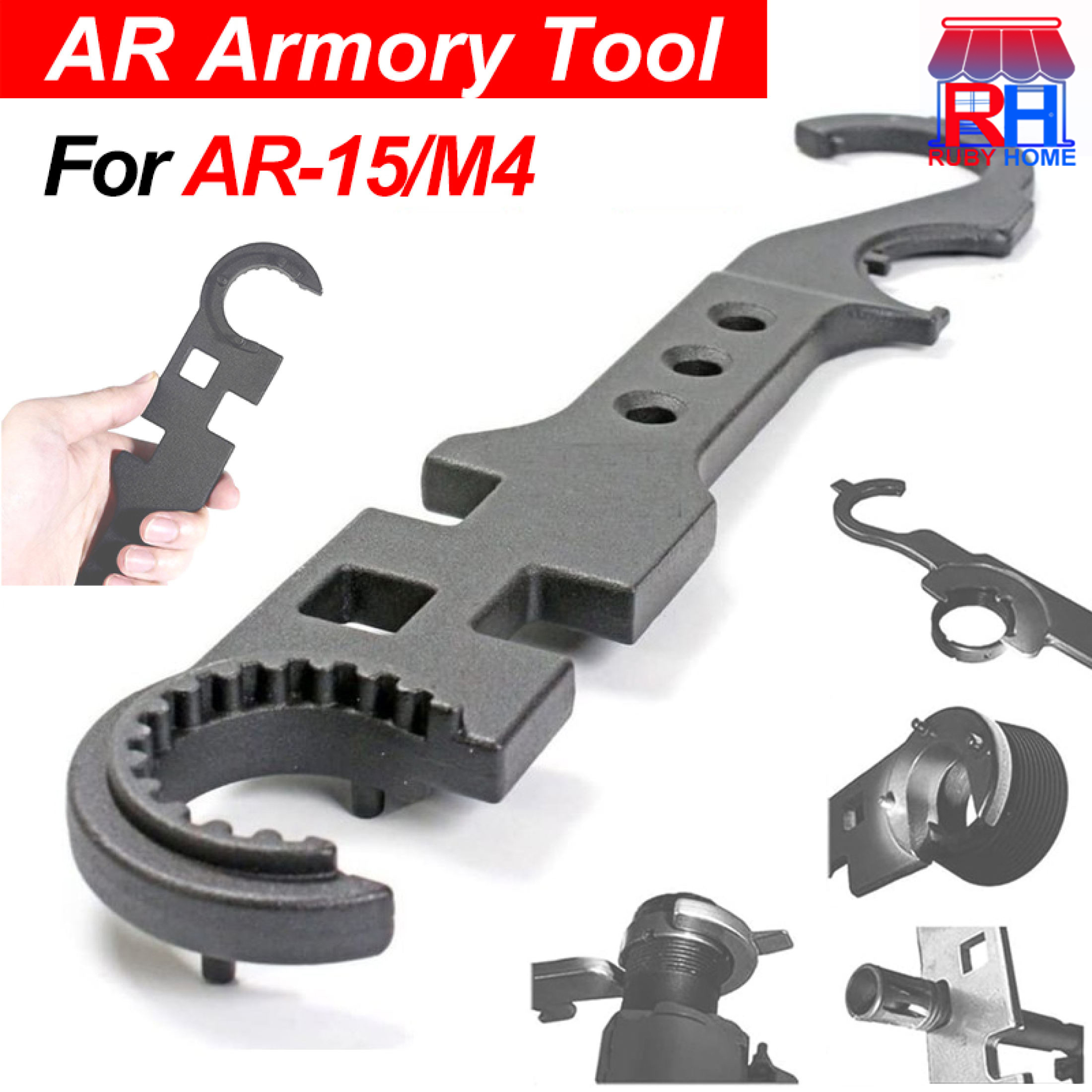 Ruby home Y36-Field Multifunction Wrench Steel AR15/M4 Tool Wrench All ...