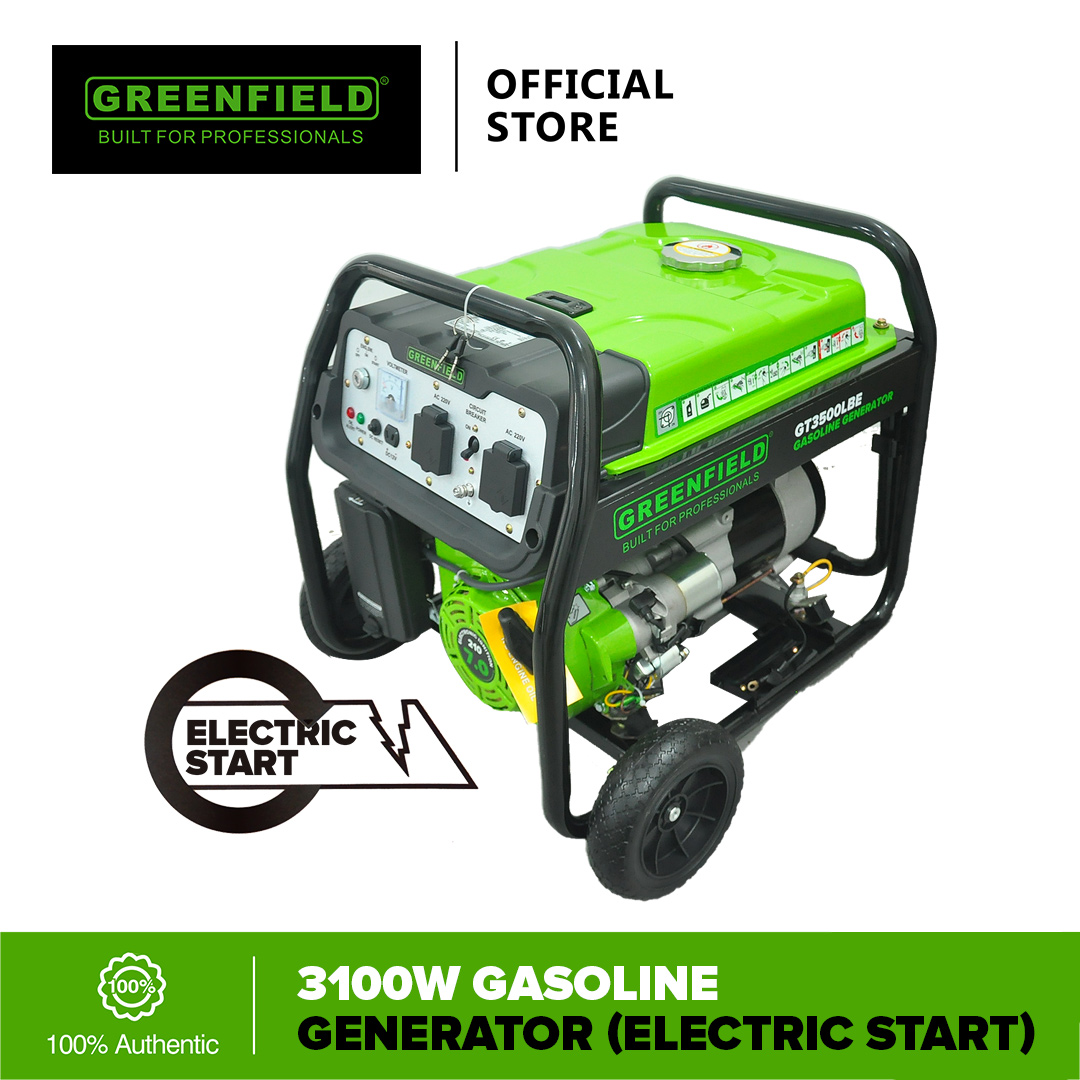 Greenfield Gasoline Generator 3100W Electric Start | Lazada PH