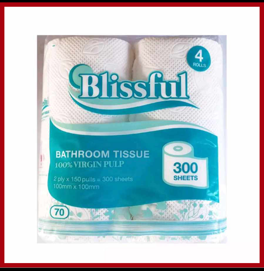4 Rolls Blissful Bathroom Tissue 3 Ply 600 sheets | Lazada PH