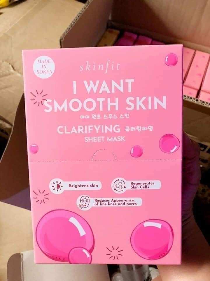 Skinfit I Want Smooth Skin CLARIFYING Sheet Mask 21g | Lazada PH