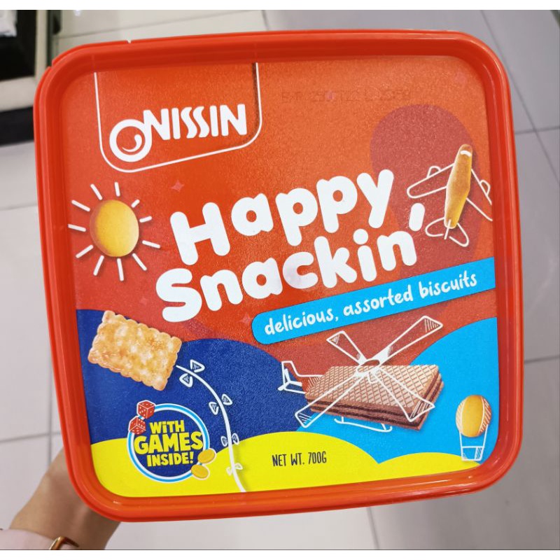 Nissin Happy Snackin' Assorted Biscuits with Games Inside 700g ️ ...