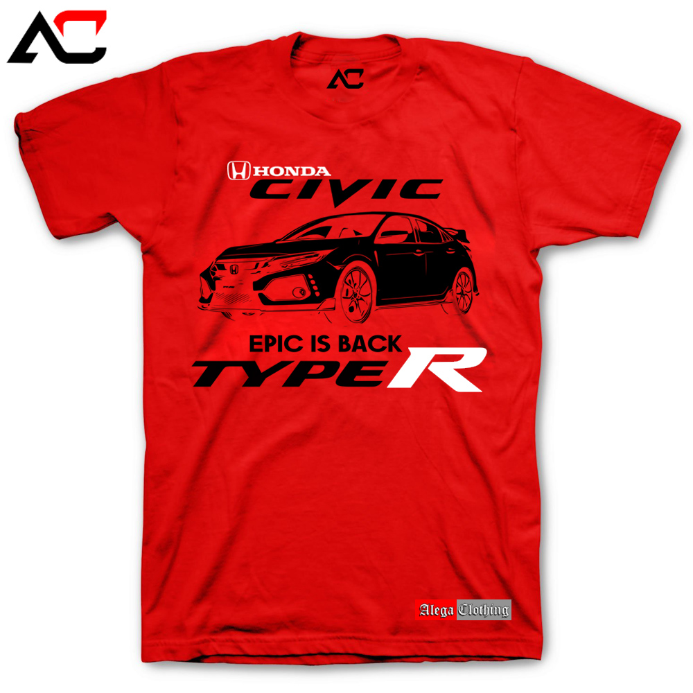 Alega Clothing Honda Civic Type R Shirts Customized Designs Tshirt ...
