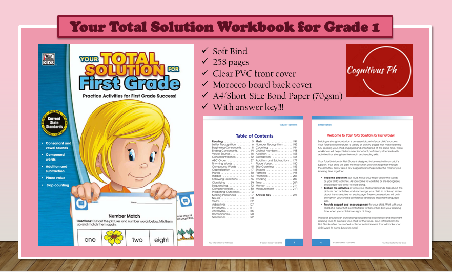 Your Total Solution Workbook for Kindergarten - Practice Activities for ...