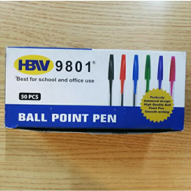 HBW ball pen #9801 50pcs | Lazada PH