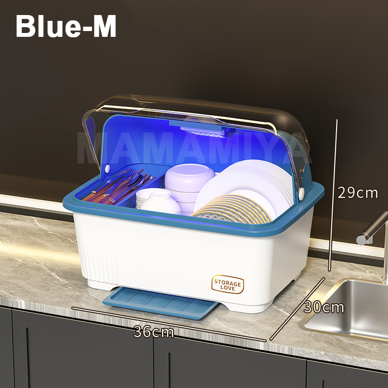 Dish Rack with Cover Tableware Disinfection Dust-proof insect-proof ...