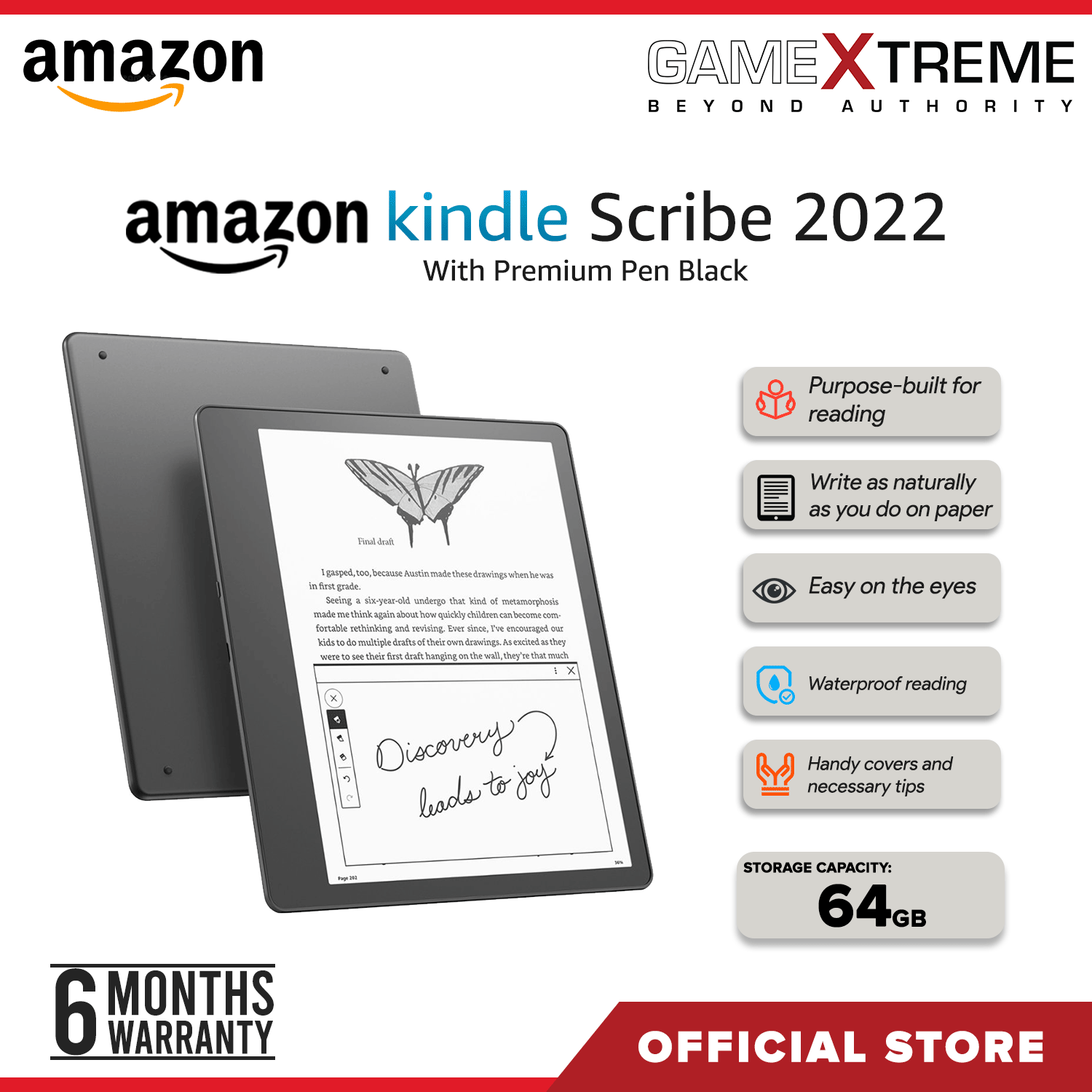 Amazon Kindle Scribe 2022 With Premium Pen Black | Lazada PH