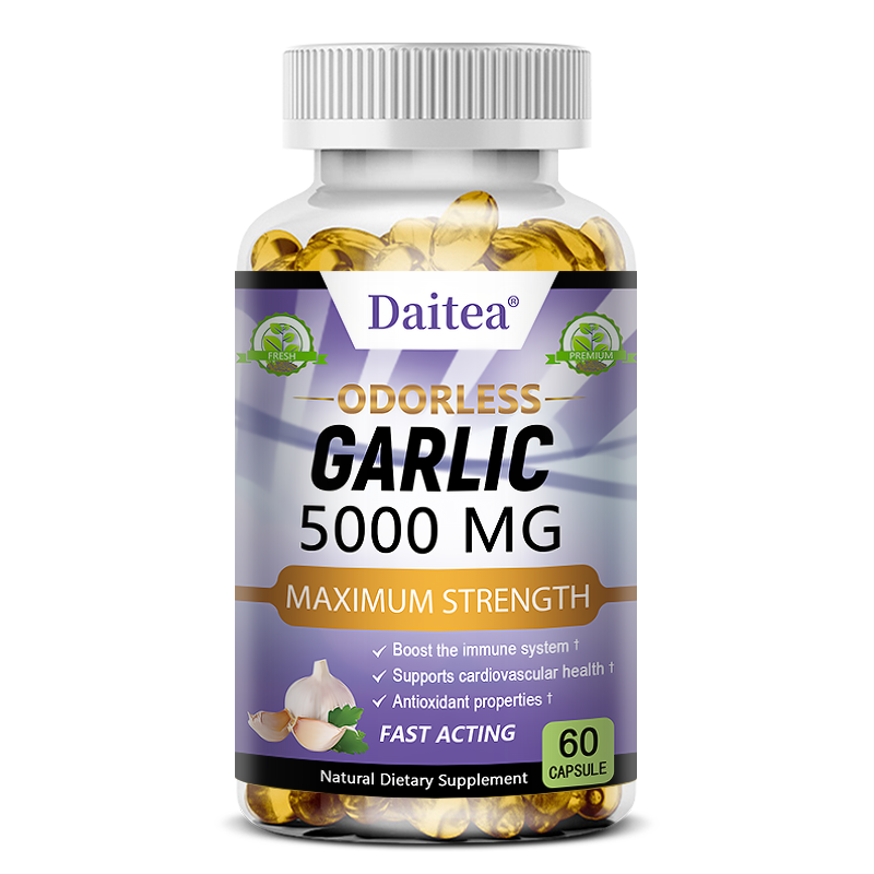 Pure Garlic Extract Supplement - Promotes Balanced Cholesterol Levels ...