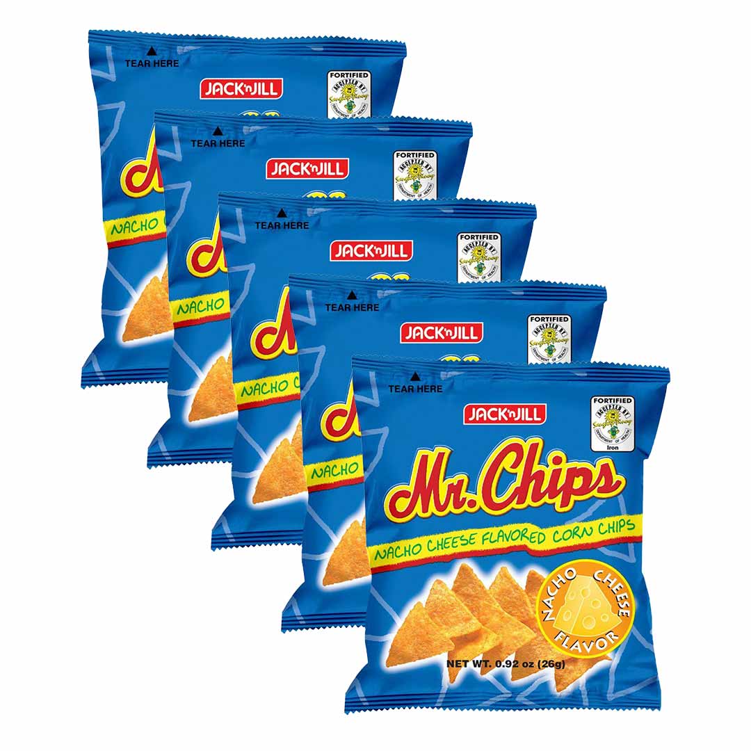 Mr. Chips Nacho Cheese Flavored Corn Chips 24g - 5 packs | Lazada PH