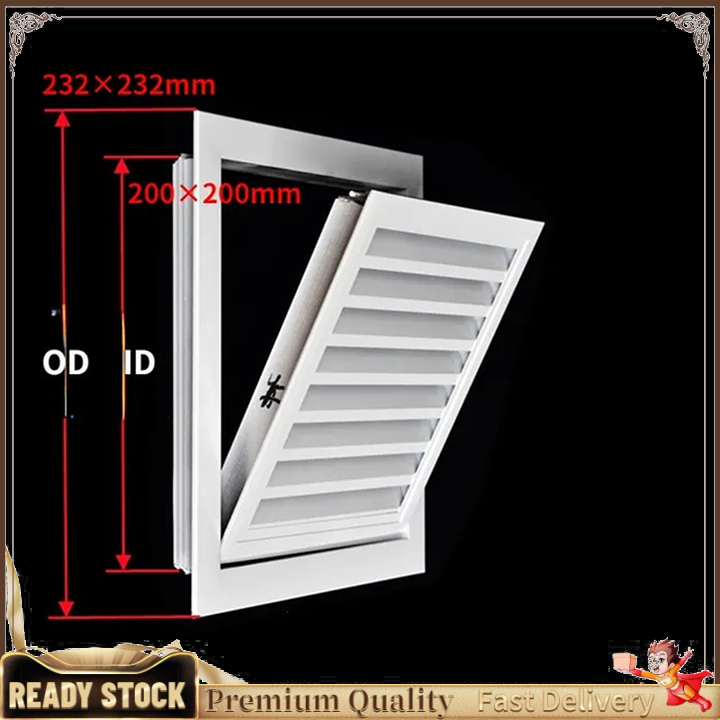 Aluminum Alloy Exhaust Shutter Vent For Central Air Grille Ventilation ...