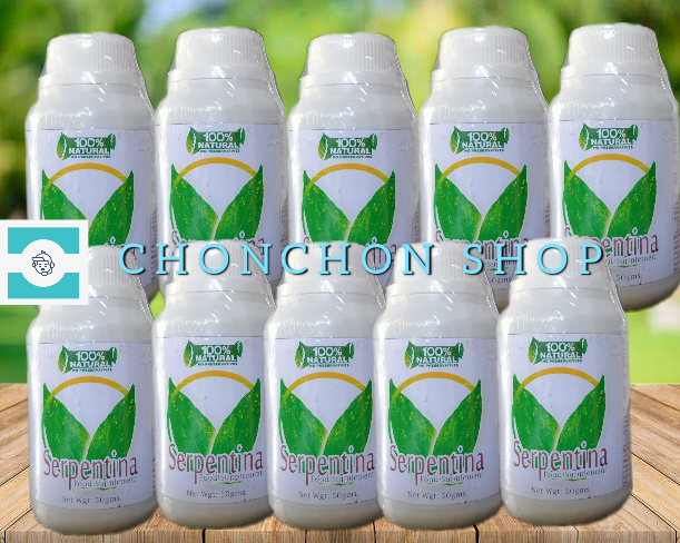 10 BOTTLES WHOLESALE ORIGINAL SERPENTINA Food Supplement 500mg 100 ...
