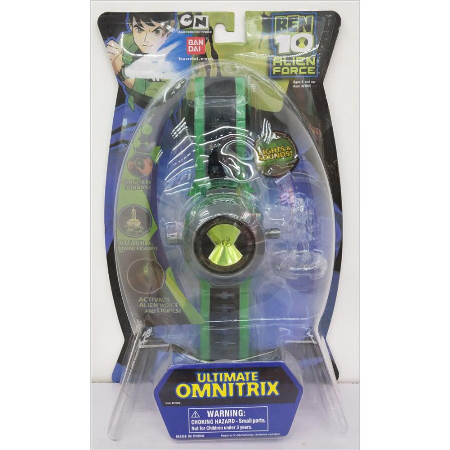 Ben 10 Alien Force Ultimate Omnitrix นาฬิกาข้อมือ พร้อมไฟ และเสียง ...