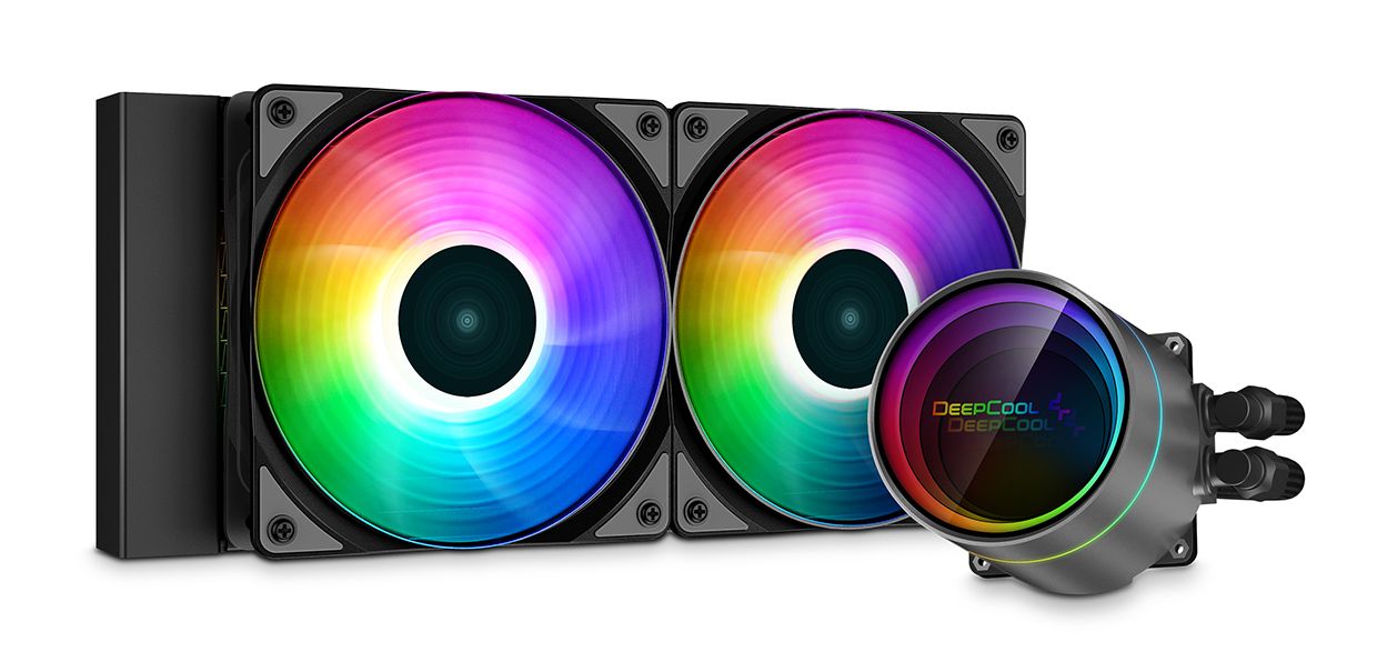 DEEPCOOL Castle 240EX A-RGB Liquid Cooler (DP-GS-H12W-CSL240EX-AR ...
