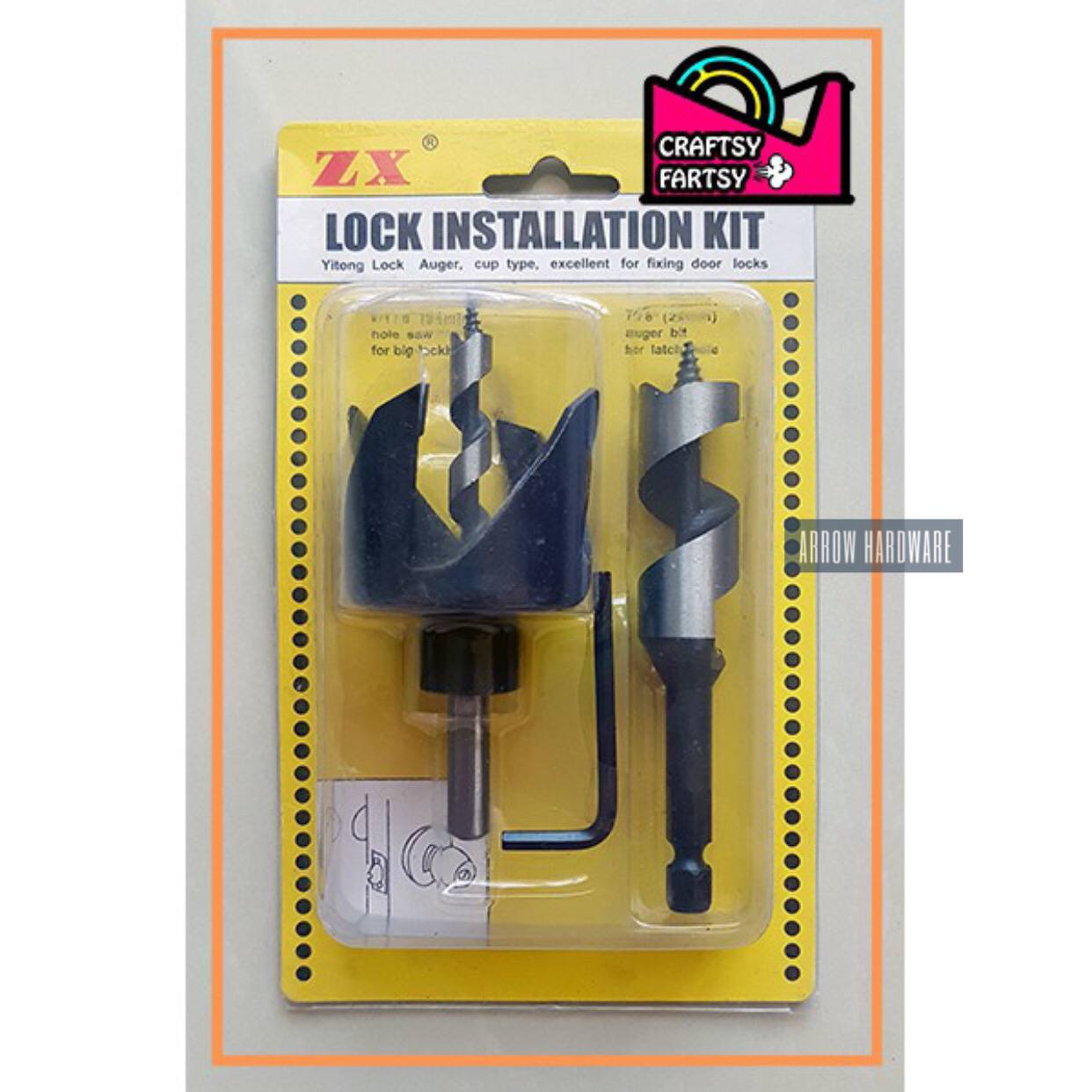 Heavy Duty Lock Installation Kit/ Lock Door Knob Installation Kit ...