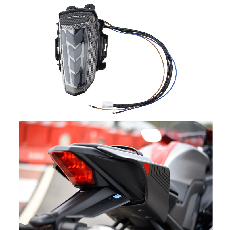 Motorcycle Integrated LED Tail Light Brake Stop Light Turn Signals for ...
