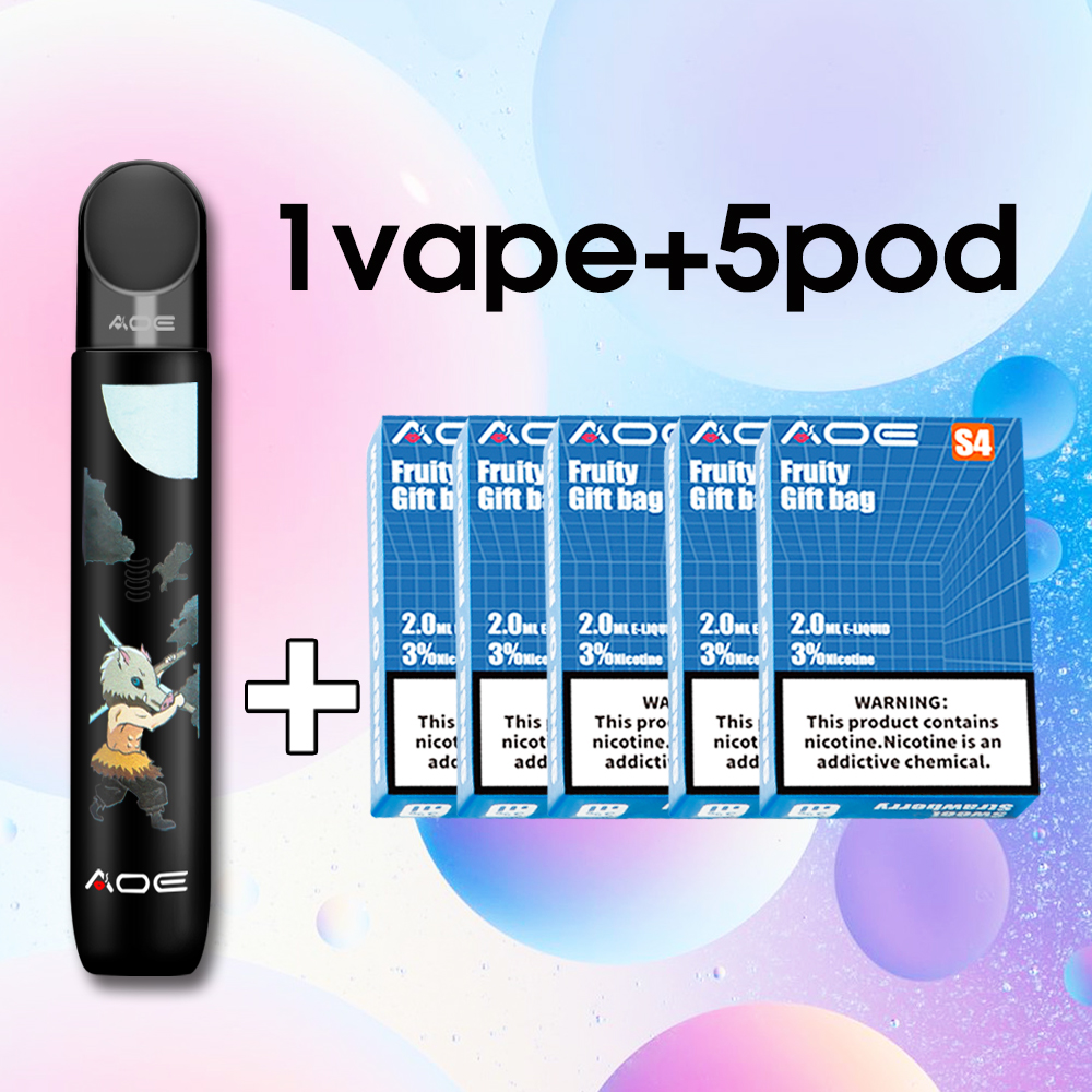 (Essential)AOE vape Smoke pen/Juices optional flavors pods Case ...