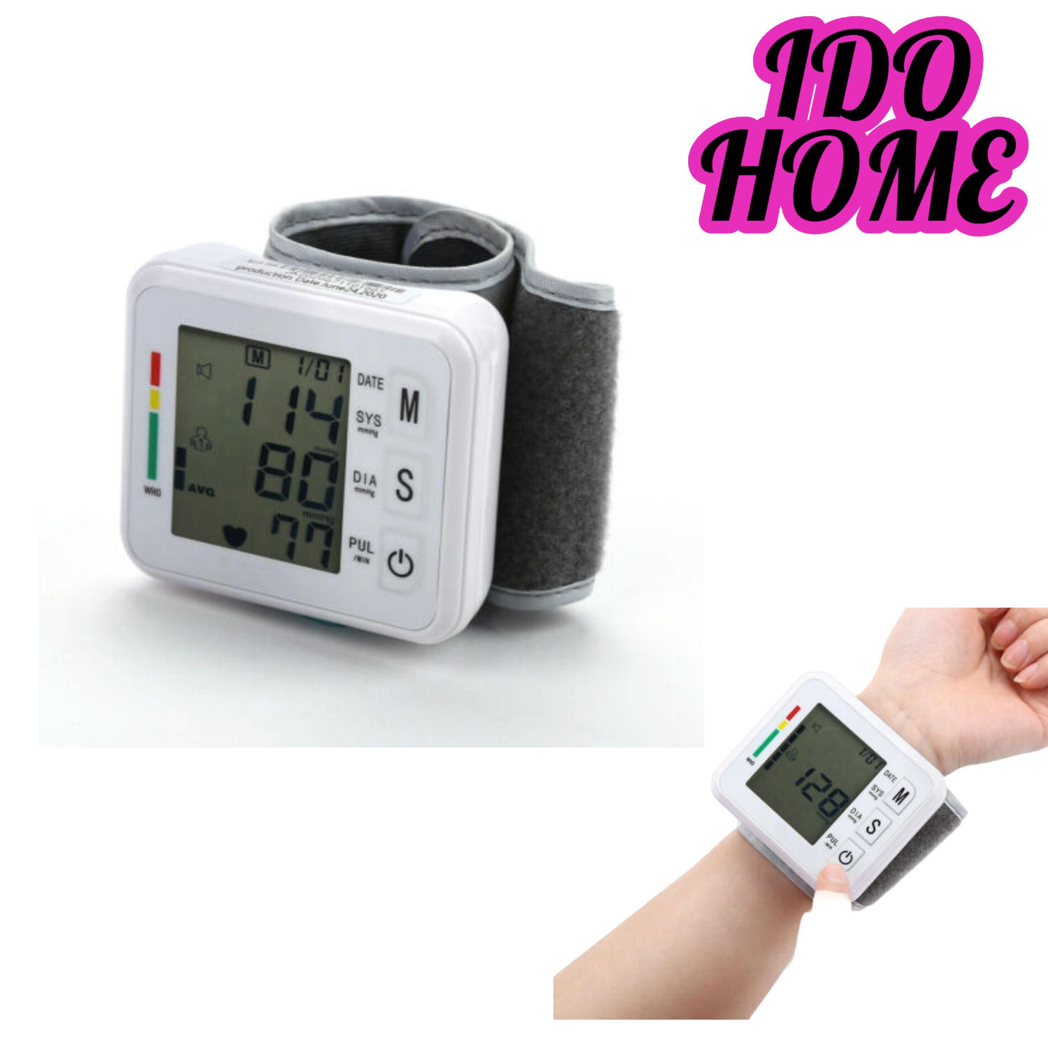 Automatic Wrist Blood Pressure Monitor BP Cuff Gauge Machine | Lazada PH