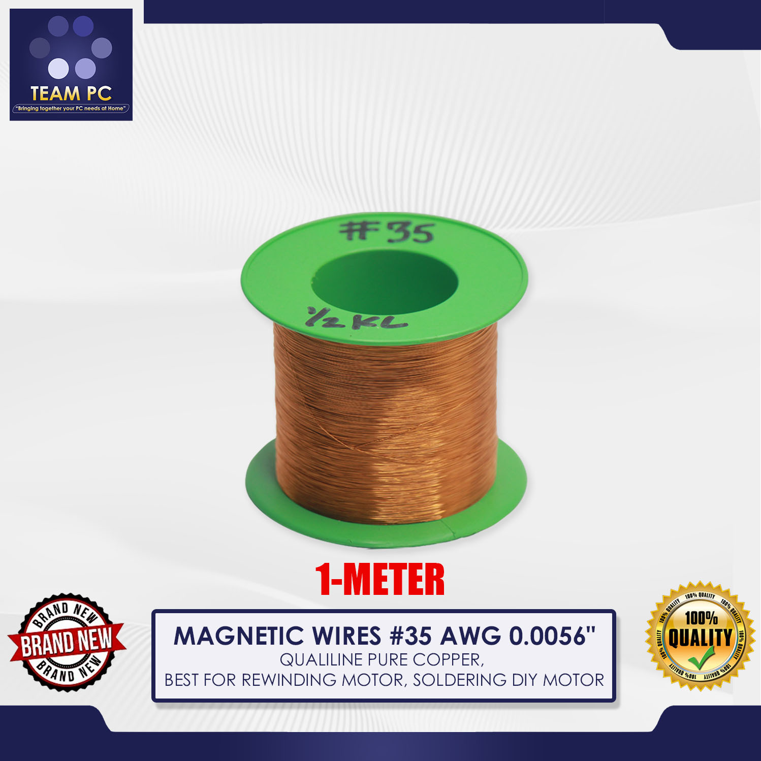 MAGNETIC WIRES #35 AWG 0.0056", QUALILINE PURE COPPER, BEST FOR ...