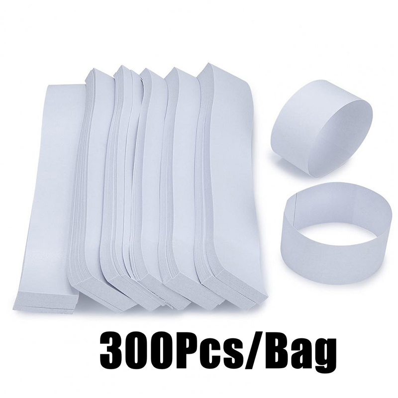 300 Pack Cash Money Band Blank Self-Adhesive Currency Straps Wrappers ...