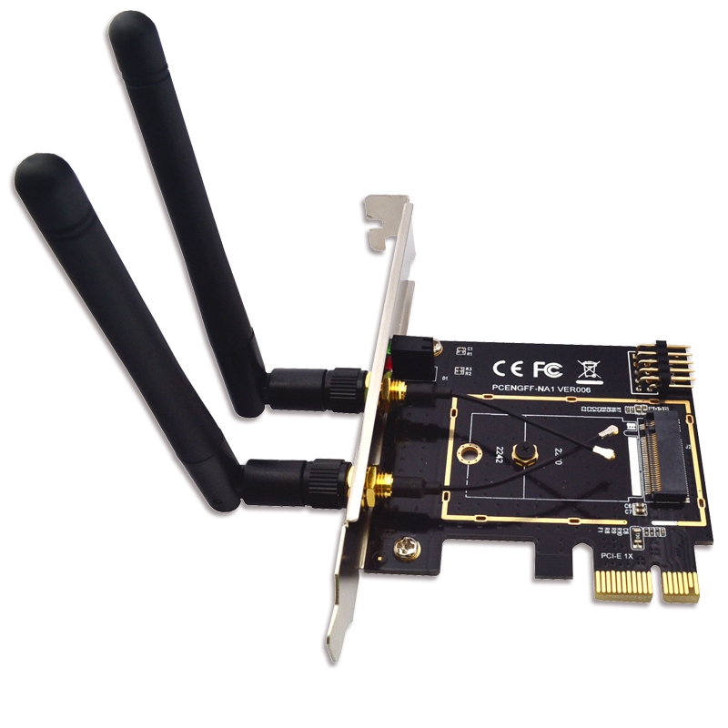 M.2 Wifi Adapter M2 Ngff Key A-E To Mini Pci Express Wifi Raiser PCI-E ...