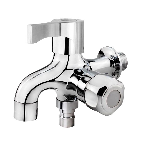 LayardINTERIORS Gripo Two Way Faucet Double Tap Faucet Chrome Gripo For ...