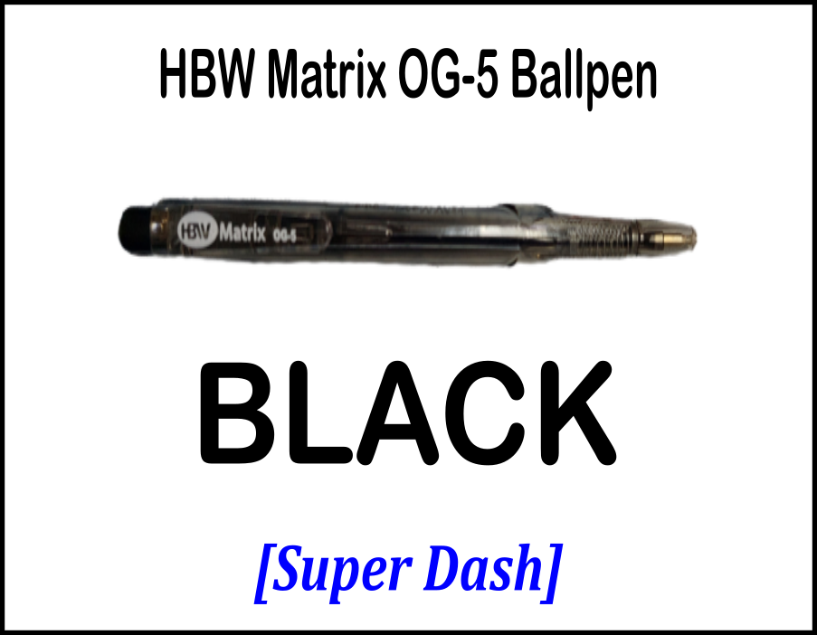HBW Matrix OG-5 Retractable Ballpen [Black, Blue, Red][100% Original ...