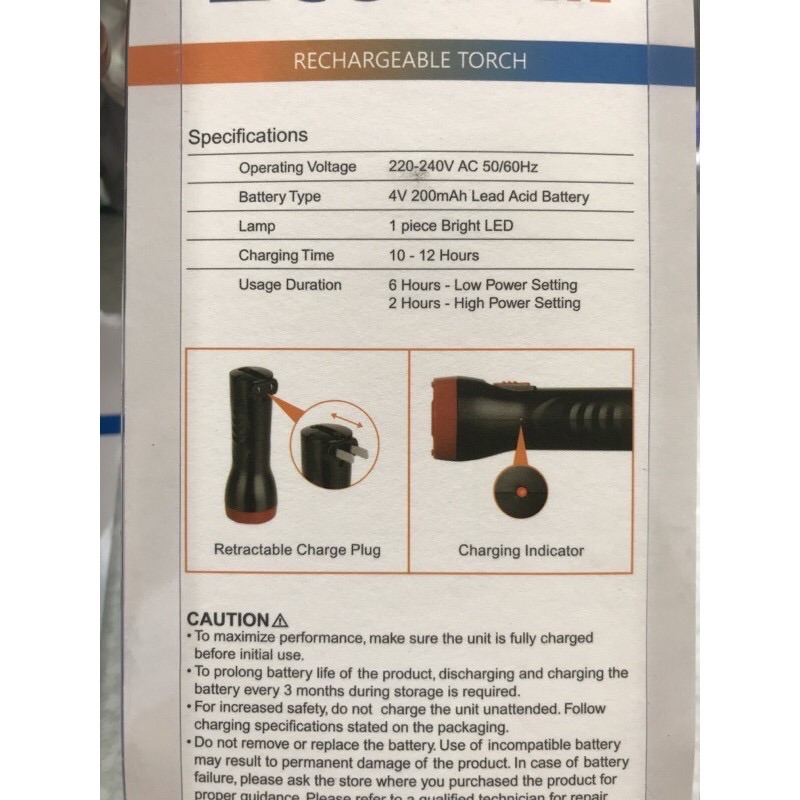 ORIGINAL FIREFLY ECOLUM LED TORCH RECHARGEABLE | Lazada PH