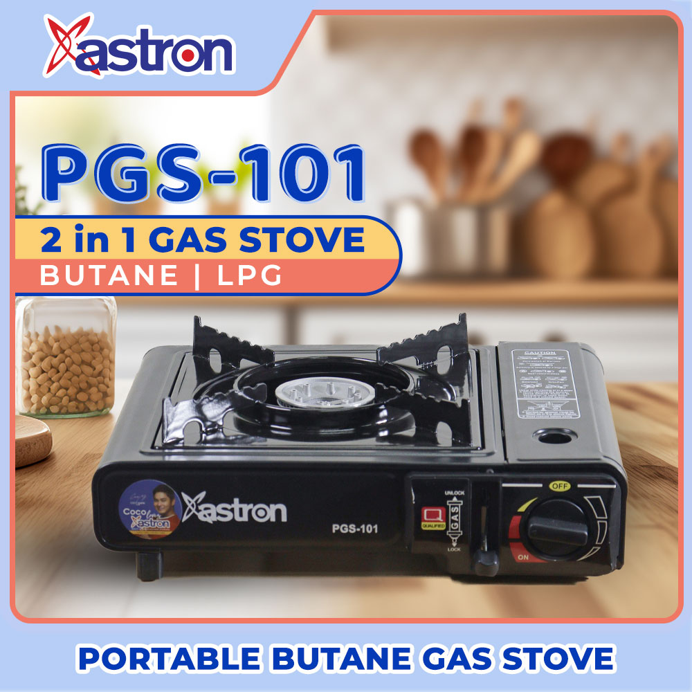 Astron PGS-101 2 in 1 Portable Butane Gas Stove | Compatible with ...