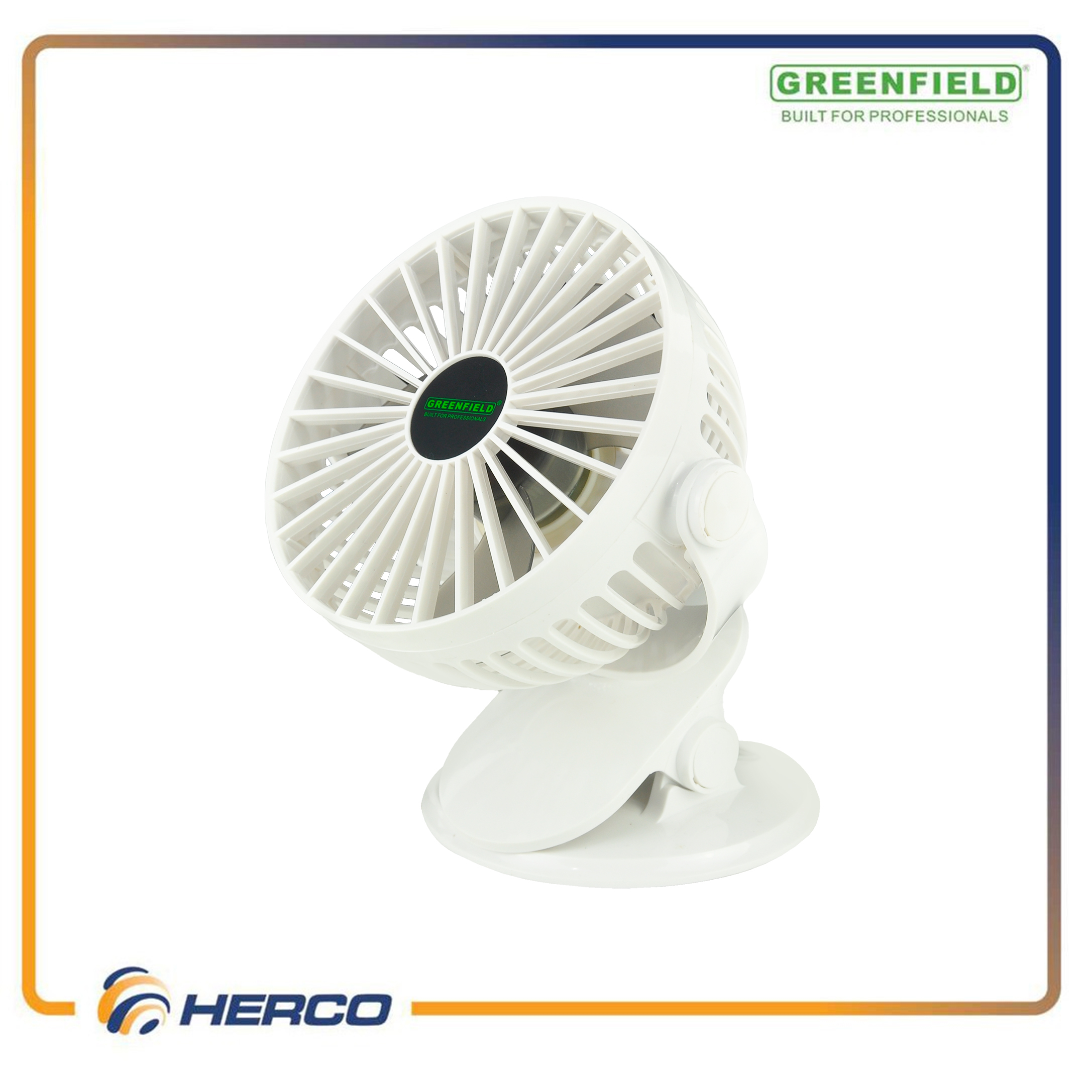 Greenfield Rechargeable Clip Fan 5" White | Lazada PH