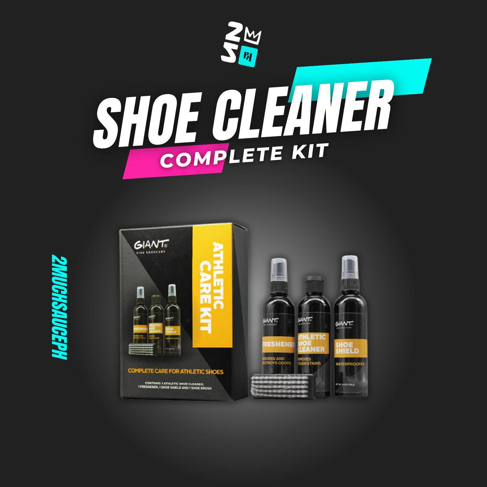 SHOE CLEANER KIT 4 in 1 SET / Shoe Cleaner Kit with Disinfectant ...