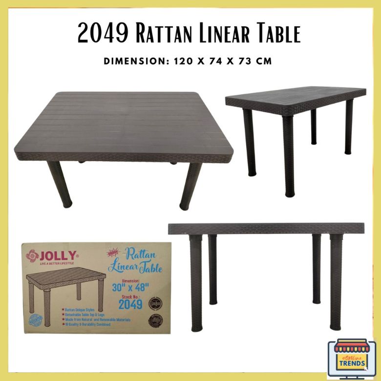 2049 RATTAN LINEAR TABLE/TABLE | Lazada PH