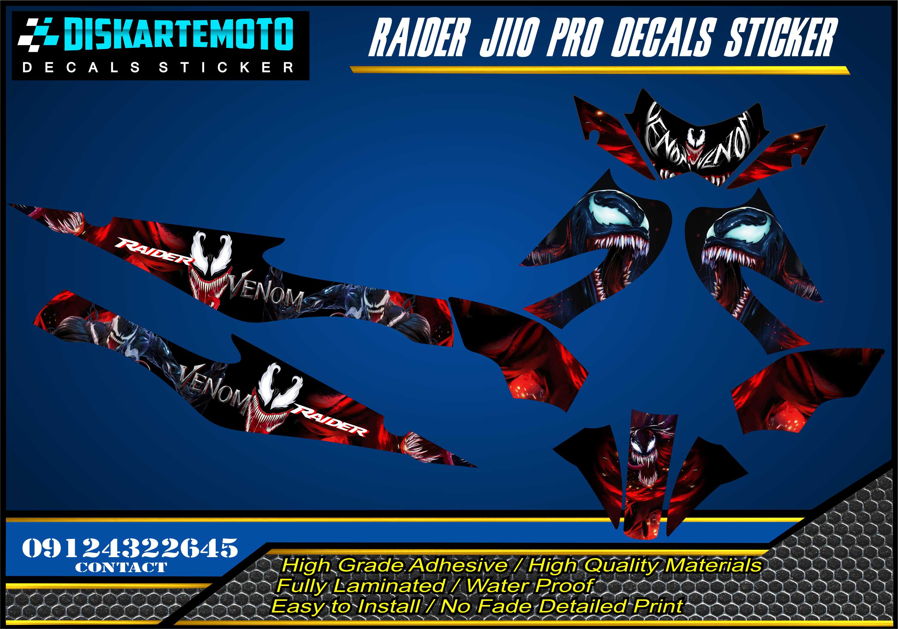 Raider J110 Pro Sticker Venom Design | Lazada PH