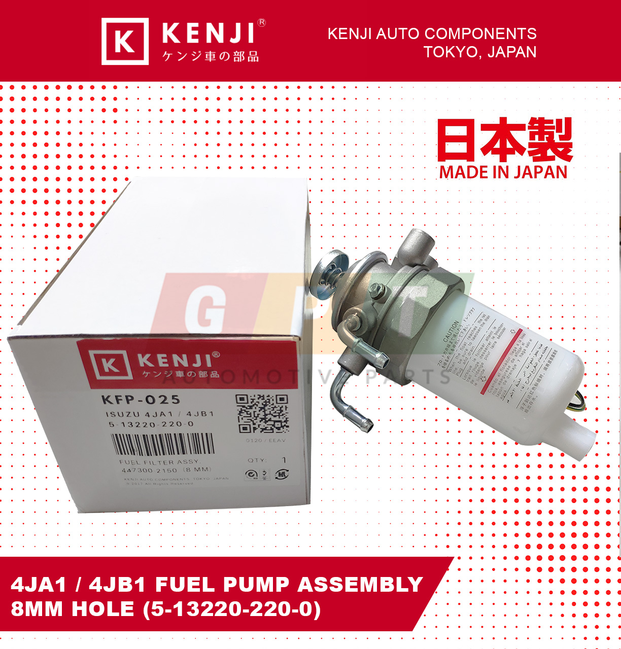 KENJI Fuel Pump Assembly for 4JA1 / 4JB1 ISUZU 8MM Tube (Japan) | Lazada PH