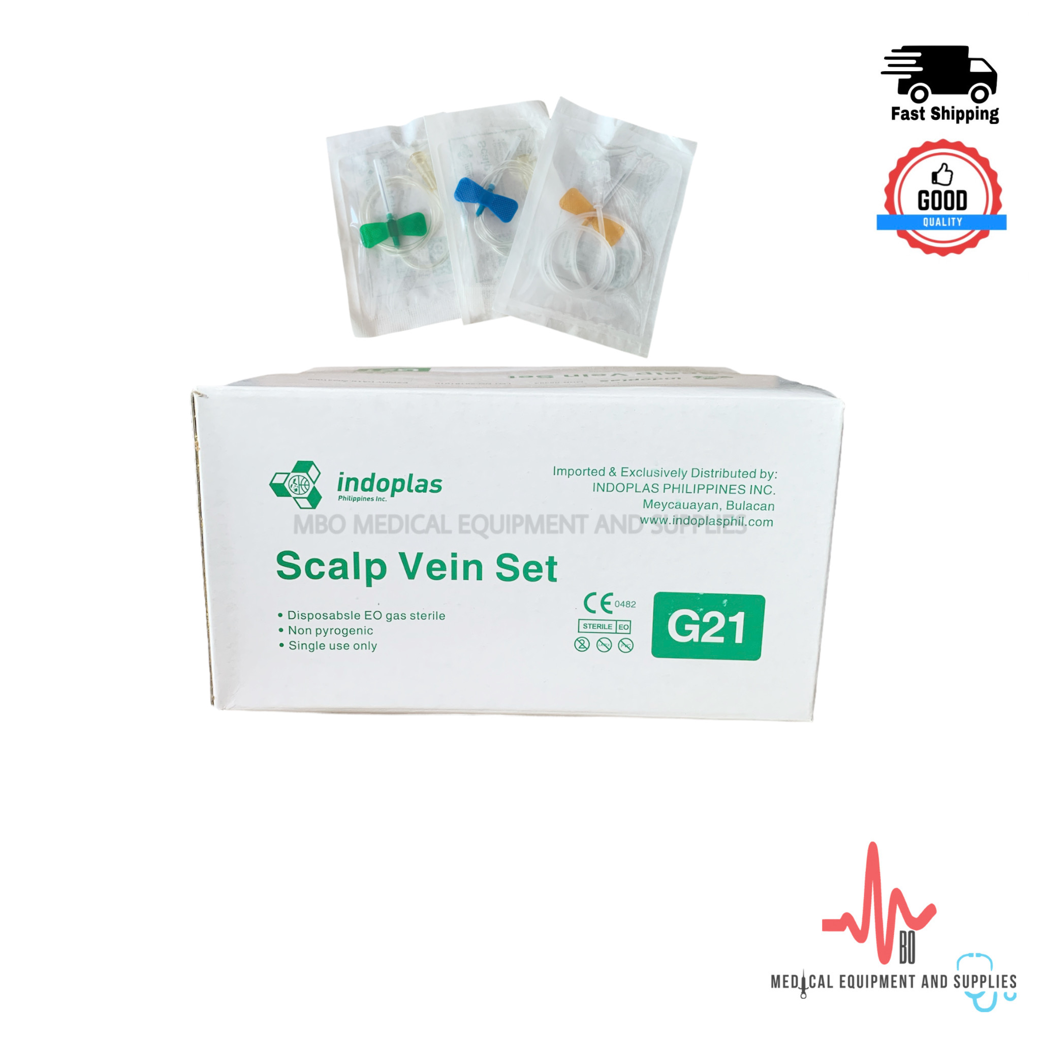 Scalp Vein Set - Gauge 21, 23, 25 (100pcs/box) | Lazada PH