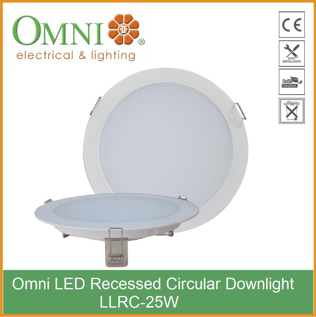 OMNI LED Recessed Circular Downlight LLRC-25W | Lazada PH
