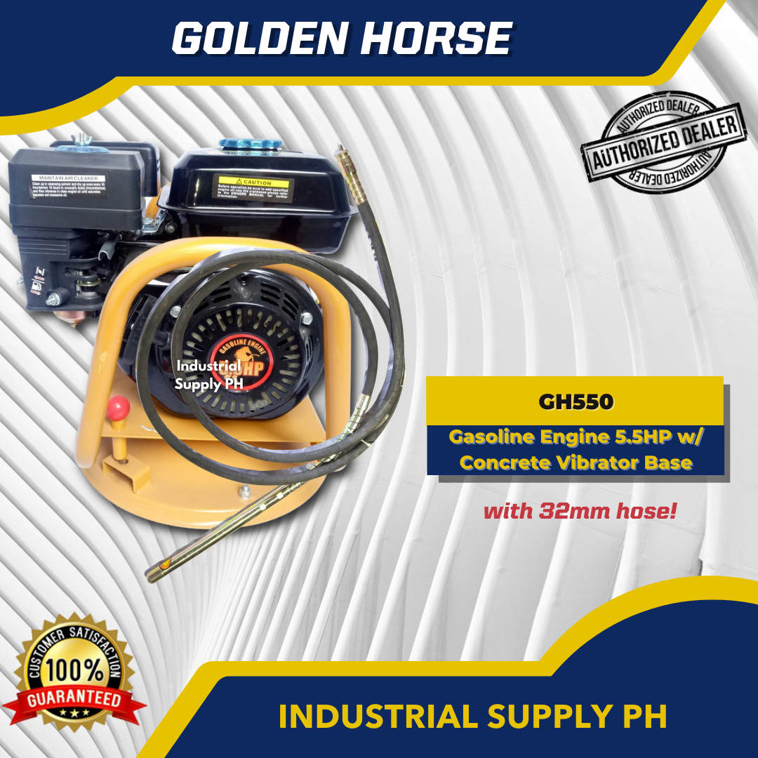 GOLDEN HORSE GH550 Gasoline Engine 5.5HP with Concrete Vibrator Base ...