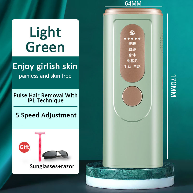 Ice Cool IPL Laser Hair Removal Device Painless 5 Level 999999 Flashes ...