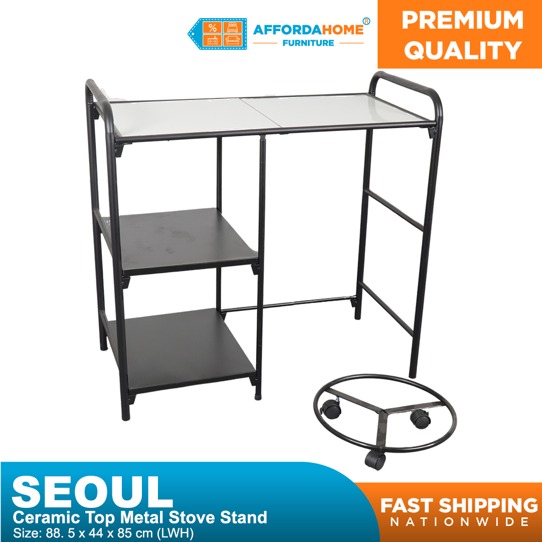 SEOUL STOVE STAND metal coated Gas Stove Stand Heavy Duty Kitchen Rack ...