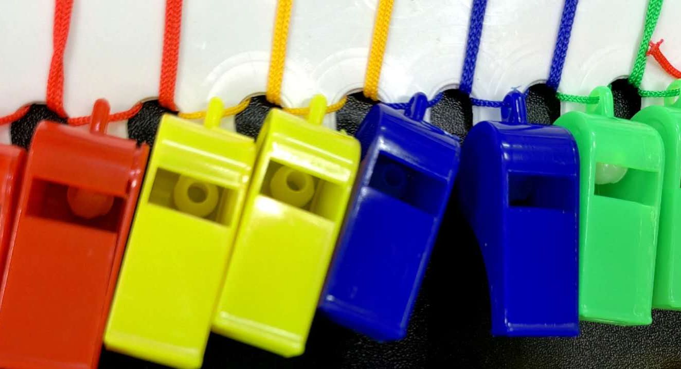 Plastic whistle school whistle outside hiking whistle 6pcs | Lazada PH