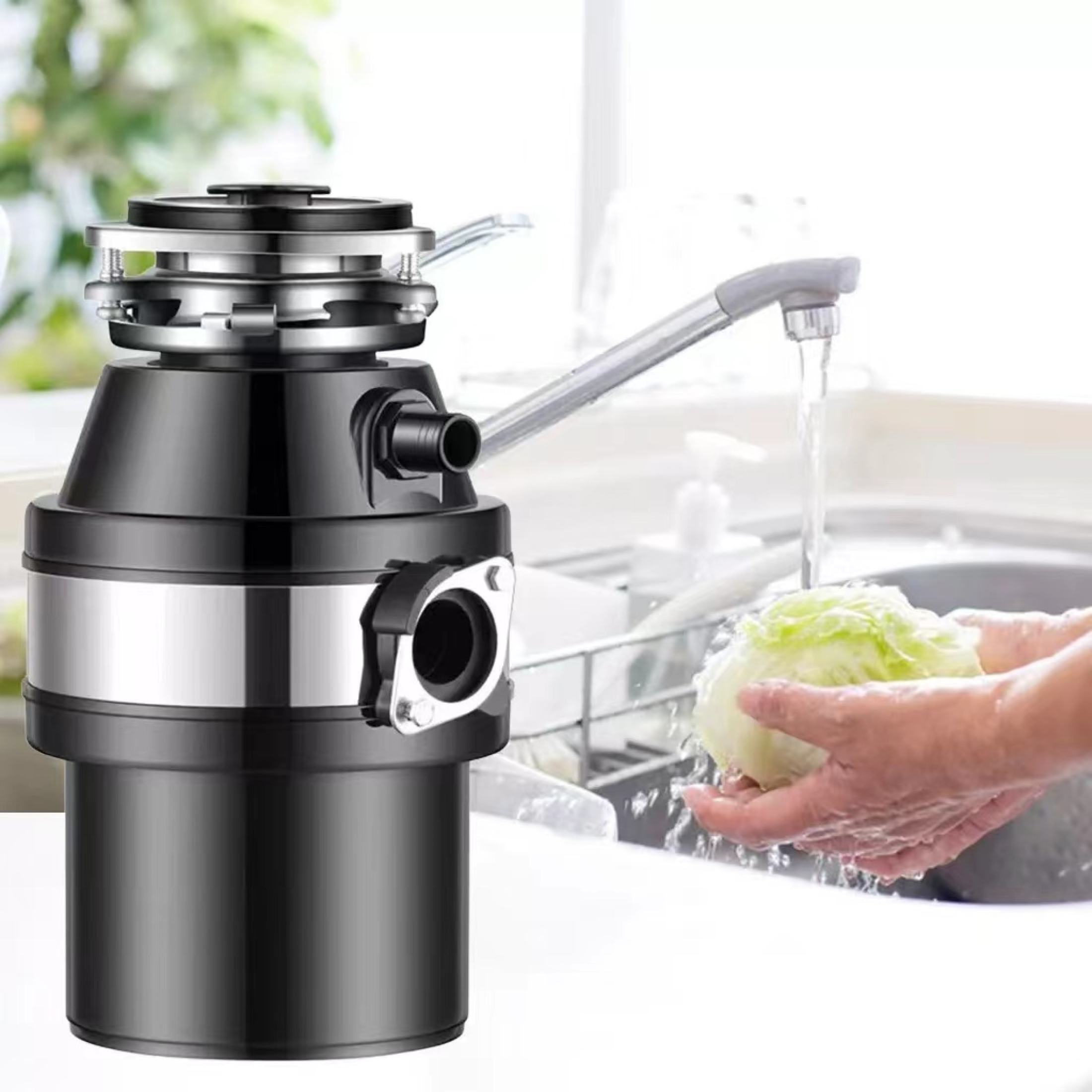 Kitchen food waste disposer Food waste disposer Sewer waste disposer ...