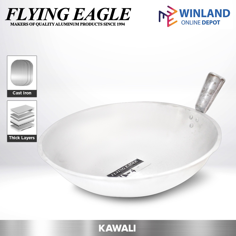 Flying Eagle Original Cookware Kawali Frying Pan Aluminum Handle ...
