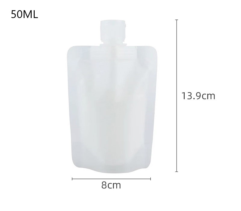 Travel Size Refillable Empty Squeeze Pouch Stand Up Pouch for Toiletry ...
