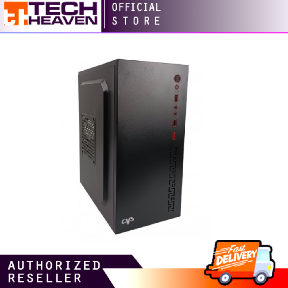 CVS 1722 COMPUTER CASE WITH 750W PSU - 120MM FAN/FLAT CABLES/BLACK (M ...