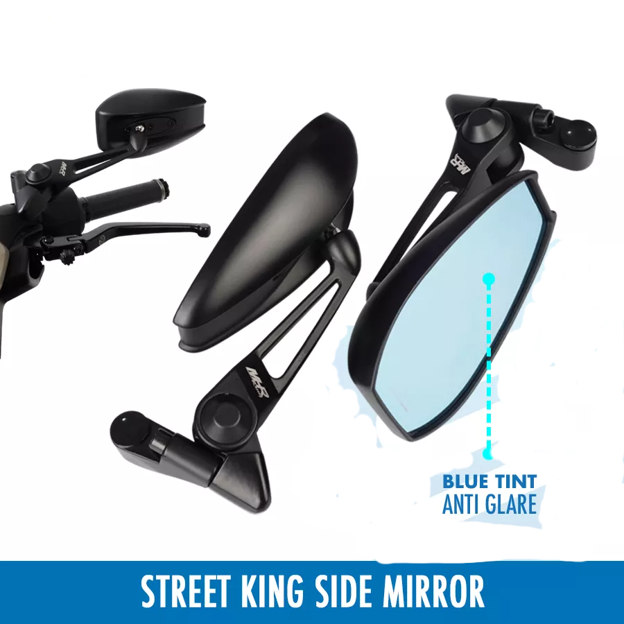 【DELIVER IN 2 DAYS】Winglet Side Mirror Universal Wind Wing Rotating for ...