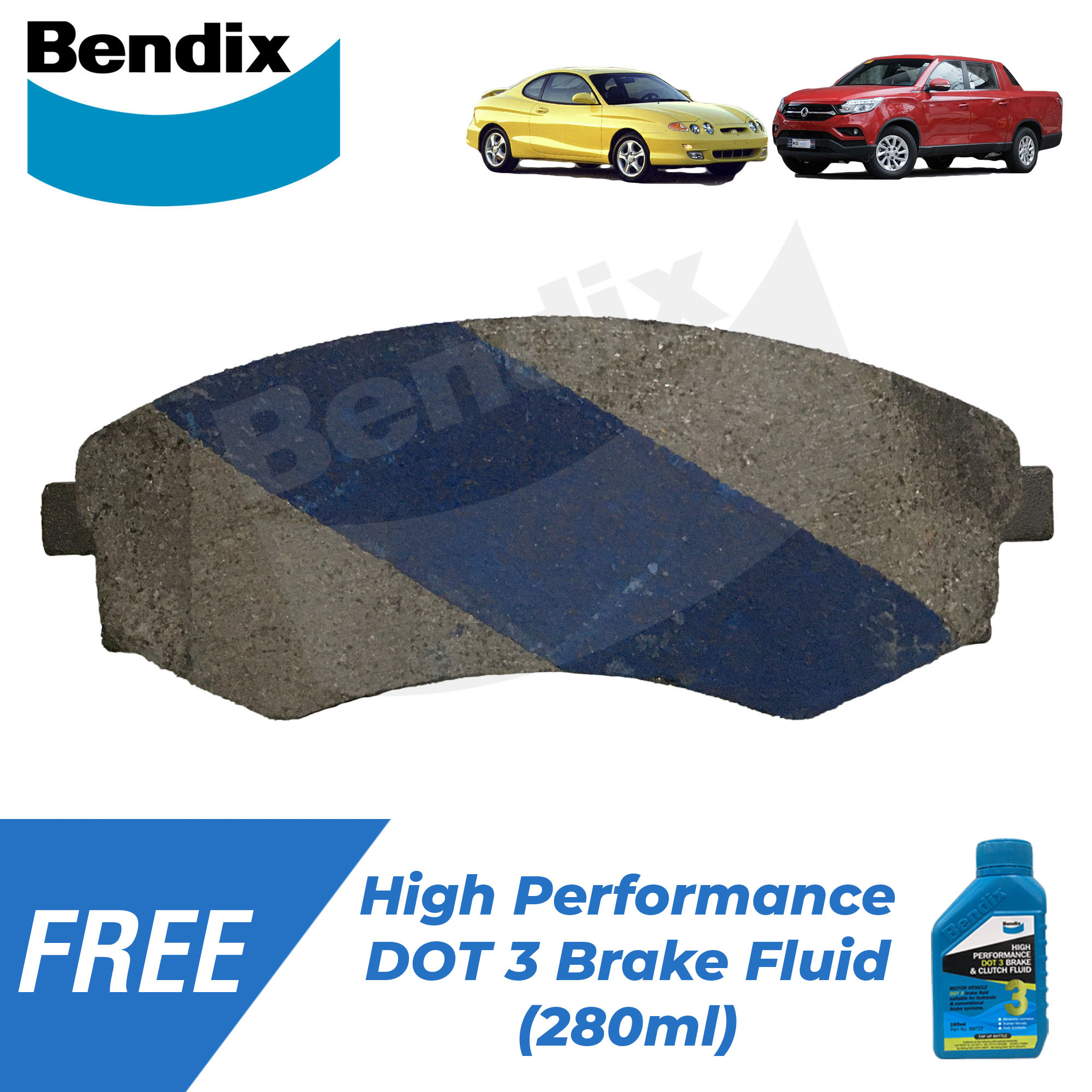 Bendix Brake Pads GCT DB1167 Front Set for Ssangyong Musso | Lazada PH