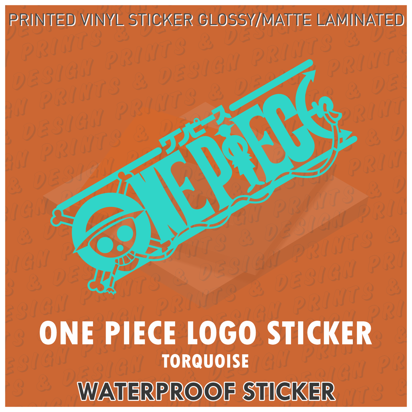 Aqua Flask Sticker One Piece Logo Cut-out Vinyl Waterproof | Lazada PH