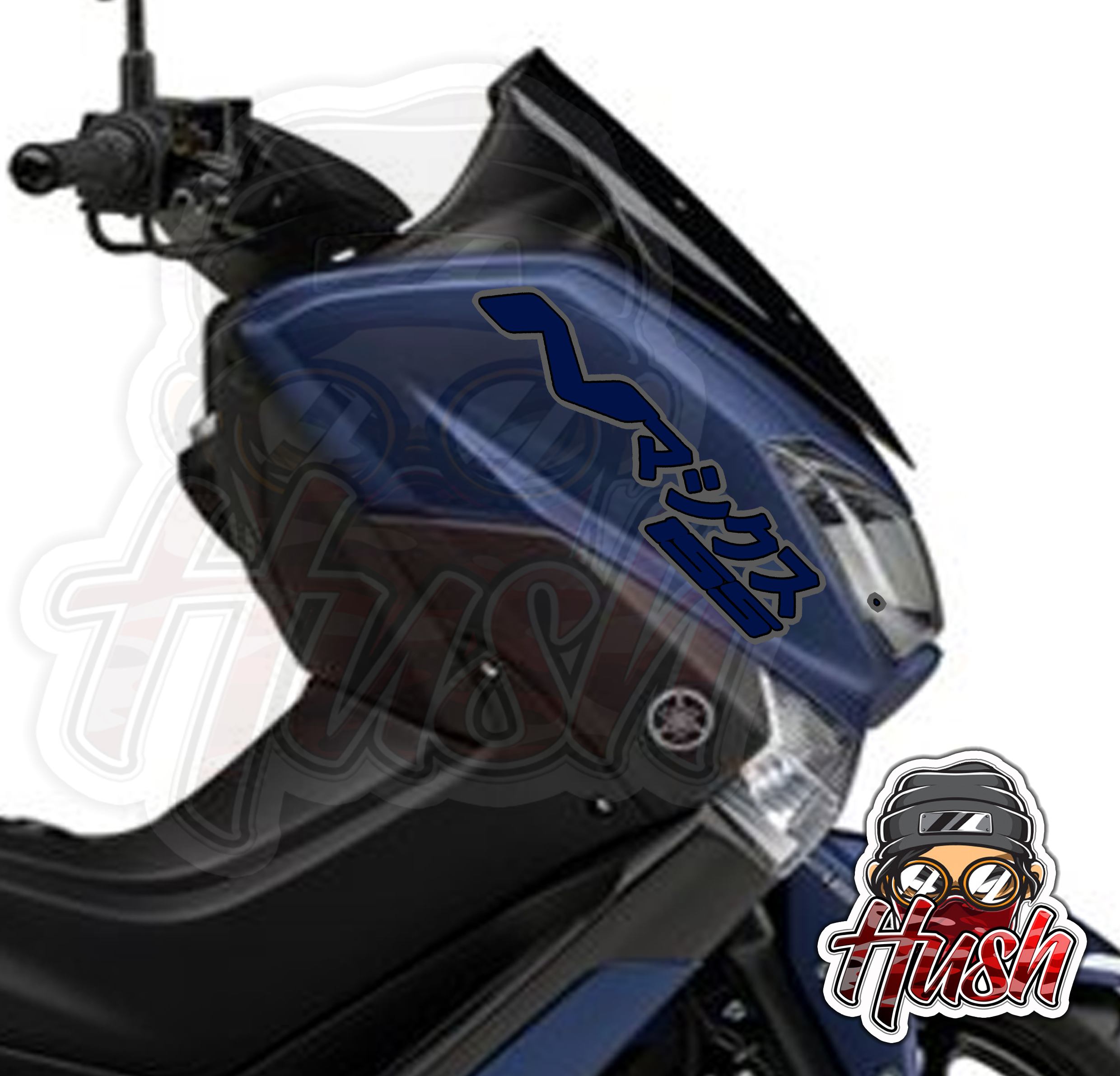 Yamaha Nmax Sticker Japanese Logo v1/v2 ( Both sides 2 pcs left and ...