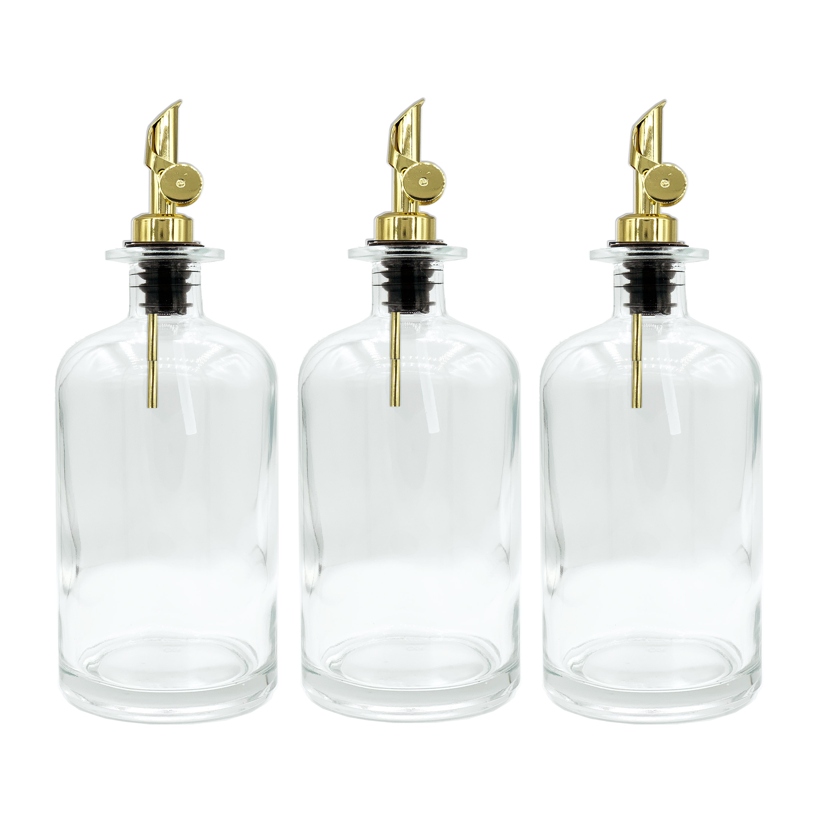 AYOUSIN 2-Pack or 3-Pack Gold And Silver 500 ML Oil Container Bottle ...